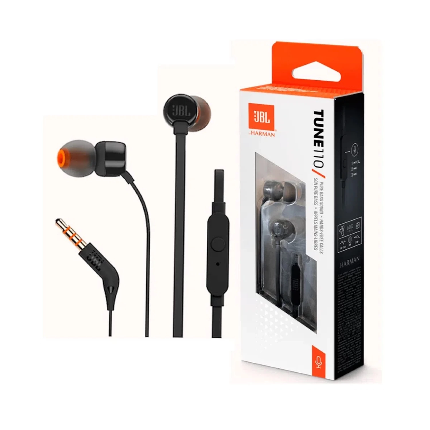 Audifonos Jbl T110 Corder-in-ear Negro – PYNCOMPUSTAR